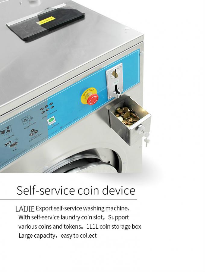 15kg Capacity Coin Operated Washer And Dryer 220v - 450v Three In One ...